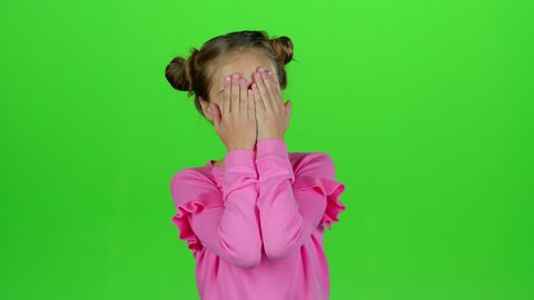 Baby Shows Different Emotions Green Screen Stock Footage Video (100% ...