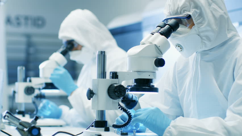 Two Engineers Scientists Technicians in Stock Footage Video (100% ...