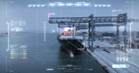 Gps Location Futuristic Tracking Newly Loaded Stock Footage Video (100% ...