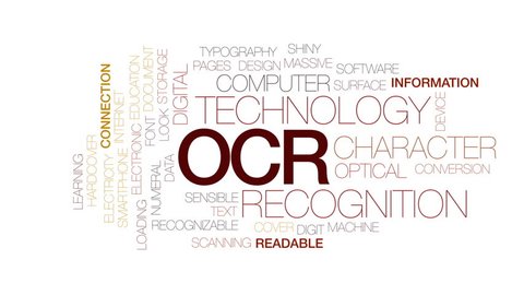 Ocr Animated Word Cloud Text Design Stock Footage Video (100% Royalty ...