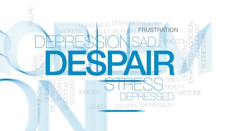 Despair Animated Word Cloud Text Design Stock Footage Video (100% ...