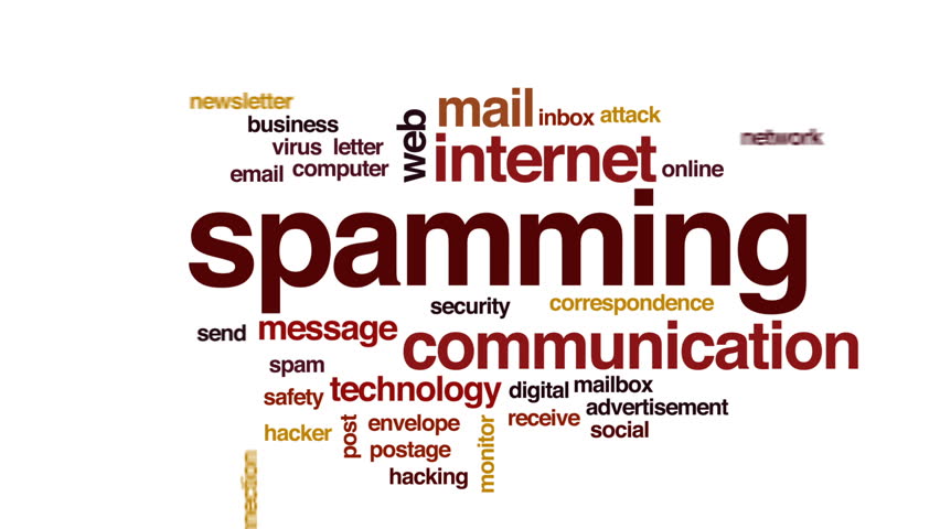 spamming animated word cloud text design Stock Footage Video (100% ...