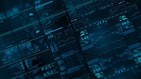 impressive animation shows data flow motherboard Stock Footage Video ...