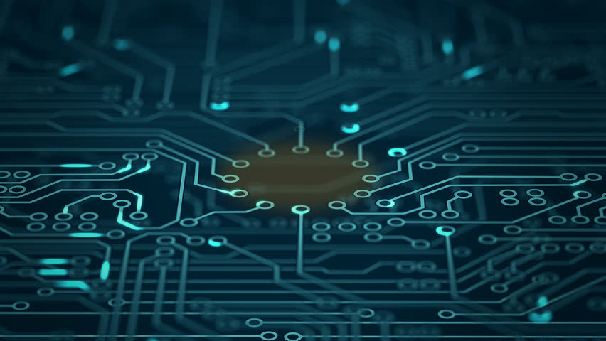 Animation of Circuit Board with Stock Footage Video (100% Royalty-free ...