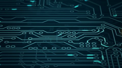 Circuit Board Animations Modern Full Hd Stock Footage Video (100% ...