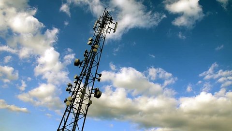 4k time lapse telecommunications antenna radio Stock Footage Video (100 ...