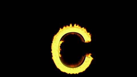 3d Letter C On Fire Stock Illustration 17508280 | Shutterstock