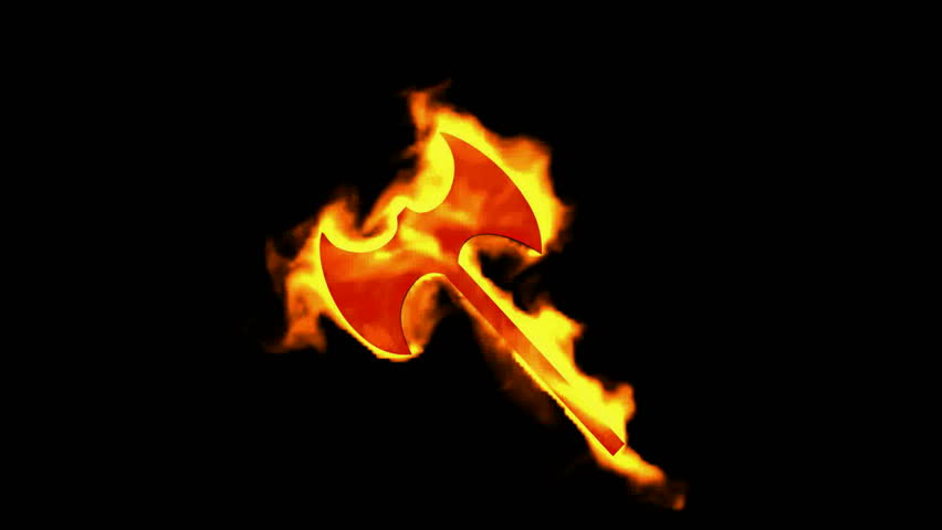 fire axe signburning ancient arms Stock Footage Video (100% Royalty ...