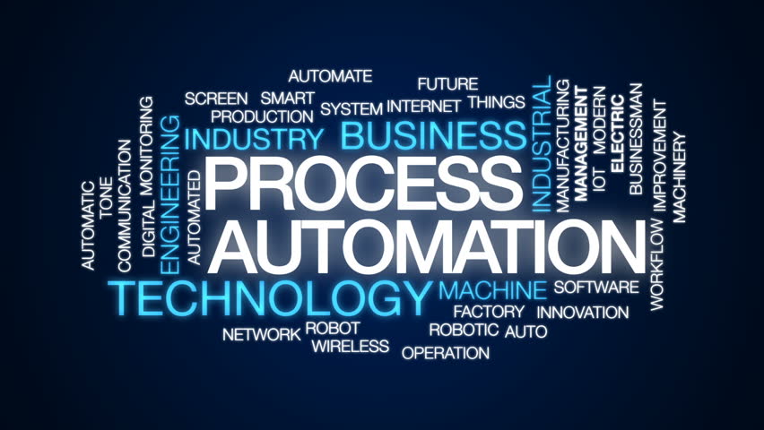 process automation animated word cloud text Stock Footage Video (100% ...