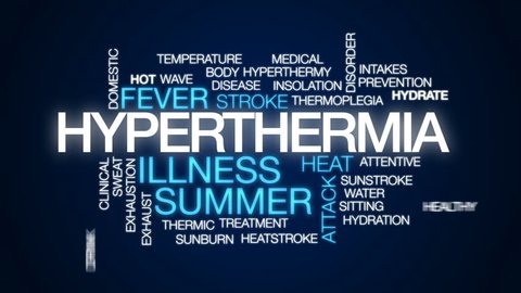 Hyperthermia Animated Word Cloud Text Design Stock Footage Video (100% ...