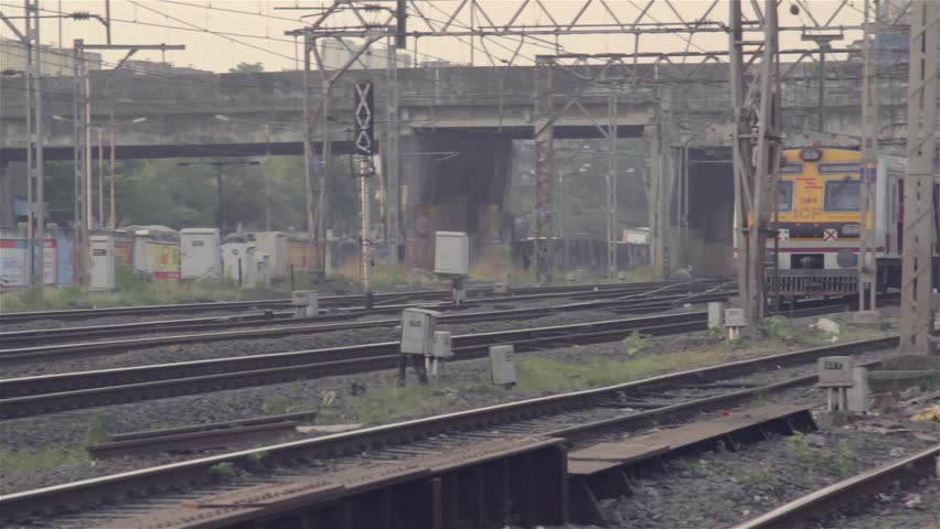 Two Crowded Local Trains or Stock Footage Video (100% Royalty-free ...