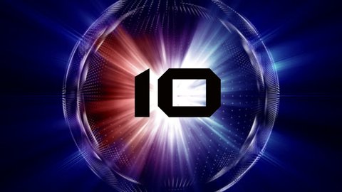 Opening Intro Sequence Motion Graphic Countdown Stock Footage Video ...