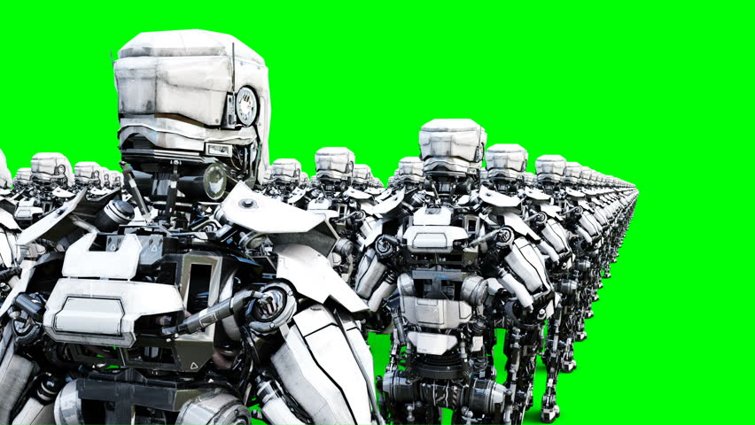 Invasion of Military Robots with Stock Footage Video (100% Royalty-free ...
