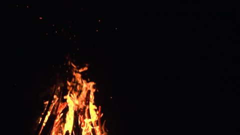 Ultra Slow Motion Shot Fire Flames Stock Footage Video (100% Royalty ...