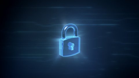 Padlock Set Neon Led Icon Lock Stock Footage Video (100% Royalty-free ...