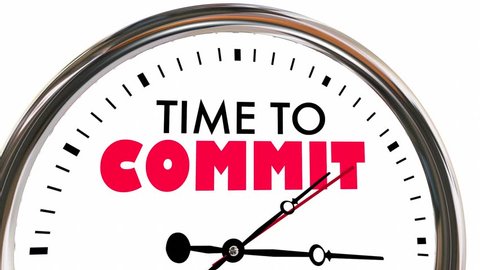 Time Commit Vow Promise Follow Through Stock Footage Video (100% ...