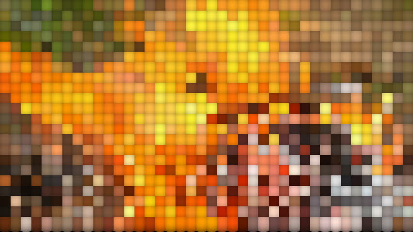 burning flame pixel background Stock Footage Video (100% Royalty-free ...