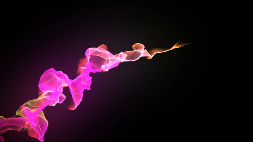 Abstract Animated Ribbon from Particles Stock Footage Video (100% ...