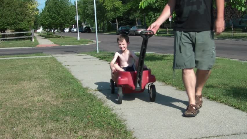 Little Boy Gets Ride in Stock Footage Video (100% Royalty-free) 3293870 ...