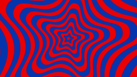 Animated Hypnotic Background Optical Illusion Red Stock Footage Video ...