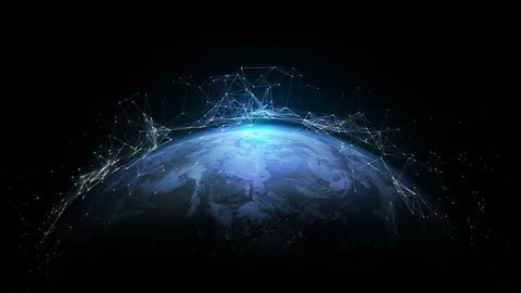 4k Abstract Networking Digital World Connecting Stock Footage Video ...
