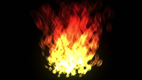 Cartoon Fire Fx Ovverlay Background Different Stock Footage Video (100% ...