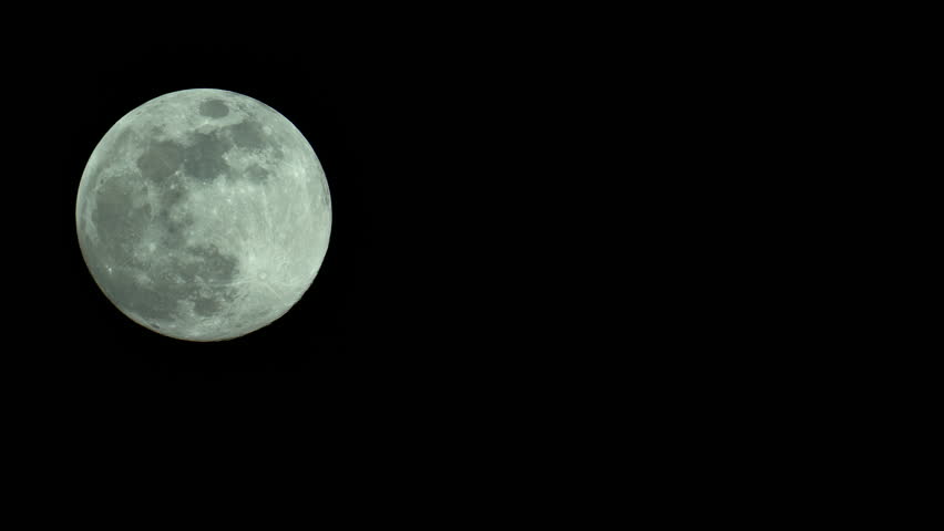 Full Moon. Moon. Apple Prores Stock Footage Video (100% Royalty-free ...