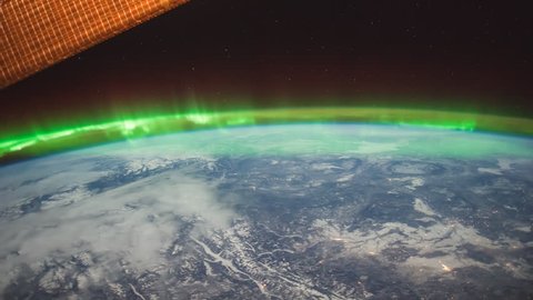 Planet Earth Seen International Space Station Stock Footage Video (100% ...