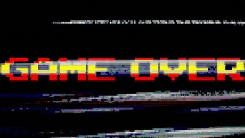 Game Over Screen 8 Bit Clean Stock Footage Video (100% Royalty-free ...