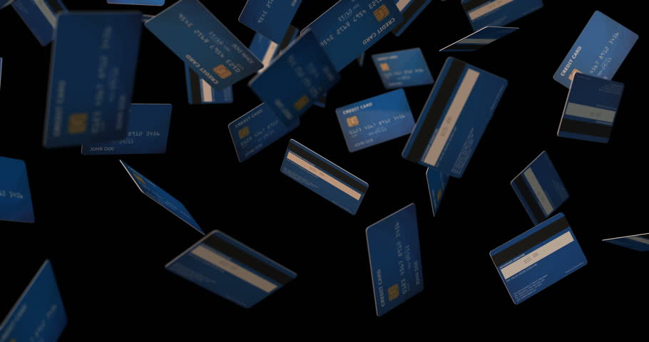 Credit Card Falling Stock Footage Video (100% Royalty-free) 33025090 ...