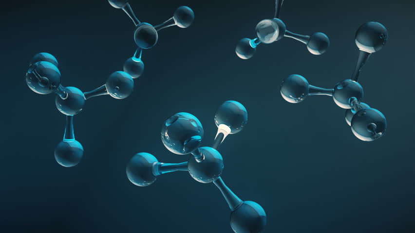 Molecules Animation.beautiful 3d Render of Stock Footage Video (100% ...