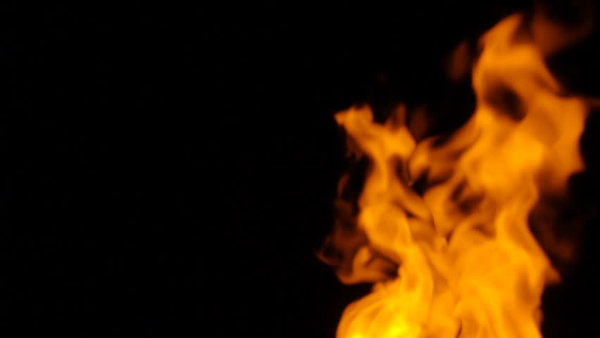 animated realistic fire on transparent background Stock Footage Video ...