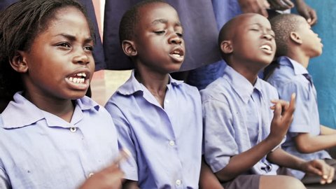 4k Group African School Children Pupils Stock Footage Video (100% ...