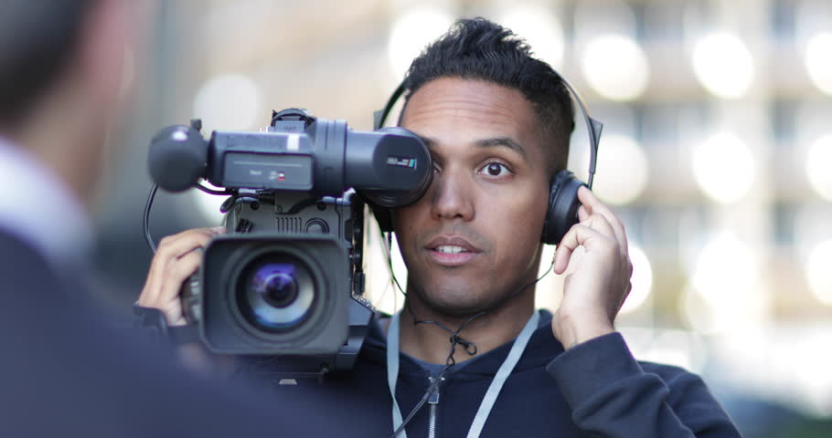 Tv Presenter Being Counted in Stock Footage Video (100% Royalty-free ...