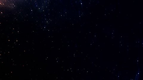 Night Starry Skies Twinkling Blinking Stars Stock Footage Video (100% ...