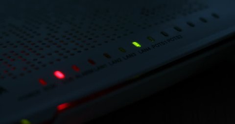 Modem Router Equipment Internet Connection Lost Stock Footage Video ...