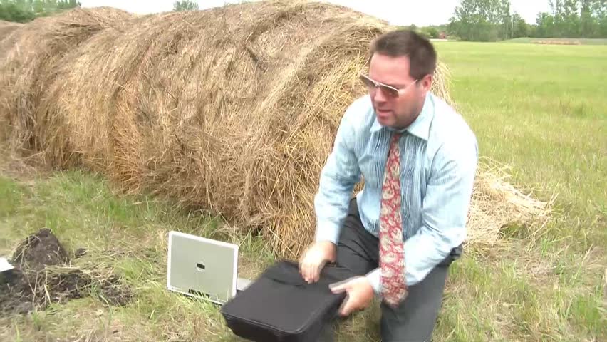 Businessmans Foot is Stuck in Stock Footage Video (100% Royalty-free ...