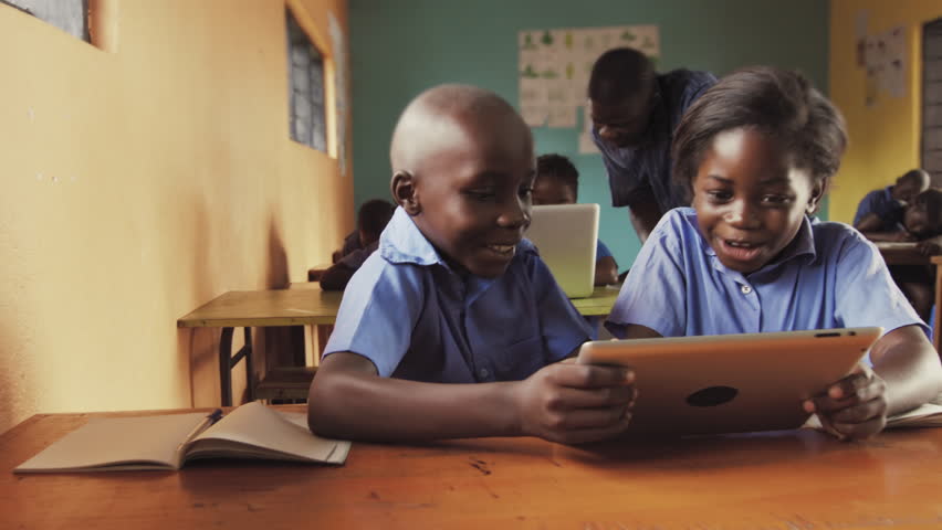 4k African School Students Pupils Using Stock Footage Video (100% ...
