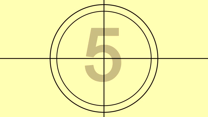 The Countdown from Five to Stock Footage Video (100% Royalty-free ...