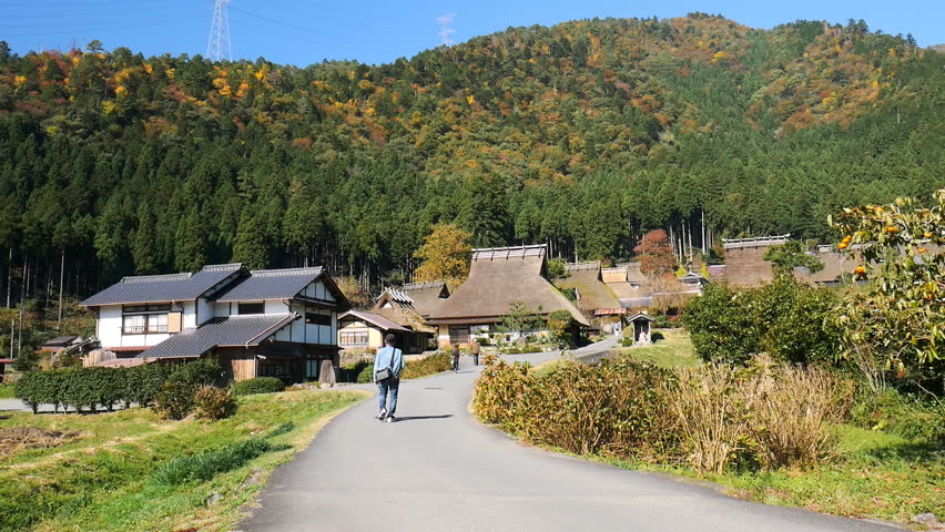 Japans Rural Landscape in Autumn. Stock Footage Video (100% Royalty ...