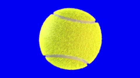 Loop Able Animation Tennis Ball Spinning Stock Footage Video (100% ...