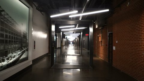 02248 Subway Train Arriving Railroad Station Stock Footage Video (100% ...