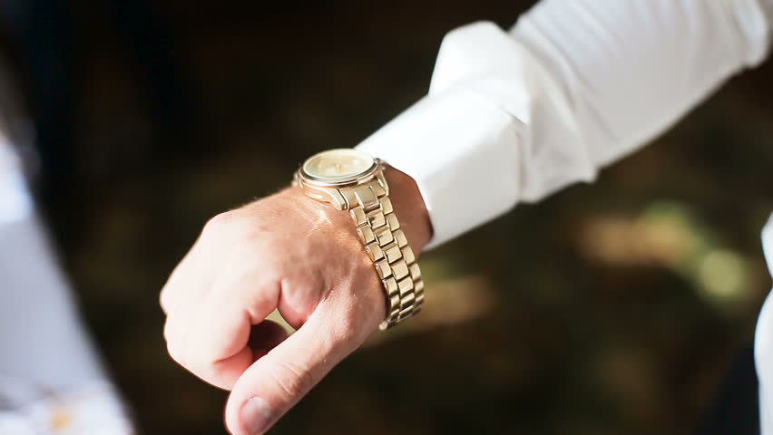 men's watch on arm Stock Footage Video (100% Royalty-free) 33234784 ...