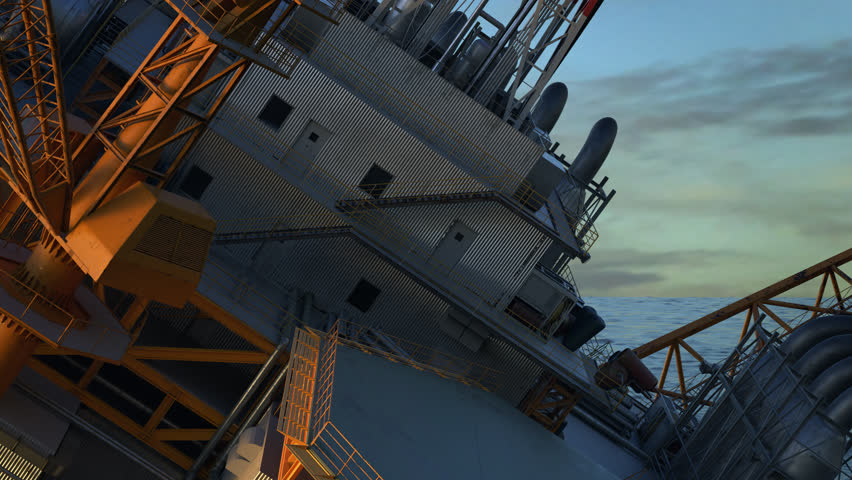 02995 oil rig accident collapsed platform Stock Footage Video (100% ...
