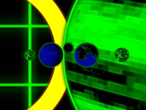 Solar System Planet Row Zoom Our Stock Footage Video (100% Royalty-free ...