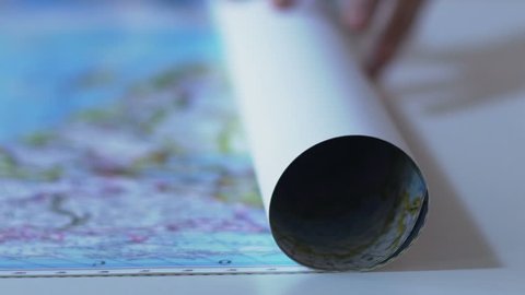 Roll up map Stock Video Footage - 4K and HD Video Clips | Shutterstock