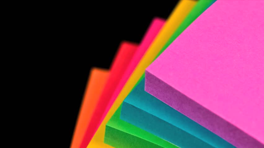Stack of Sticky Paper Note Stock Footage Video (100% Royalty-free ...