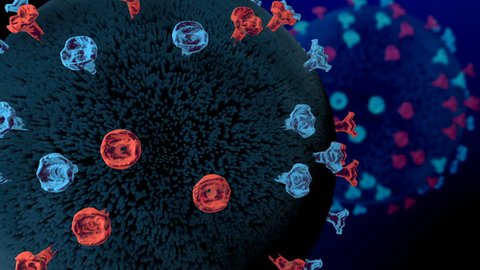 Measles Disease Virus Animation Mechanism Measles Stock Footage Video ...