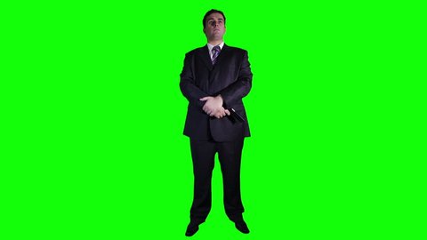 Bodyguard Full Body Greenscreen 1 the Stock Footage Video (100% Royalty ...
