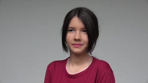 Happy Little Girl Looking Sky Stock Footage Video (100% Royalty-free ...